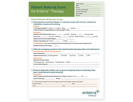 Patient selection & referral | Enterra Medical, Inc.